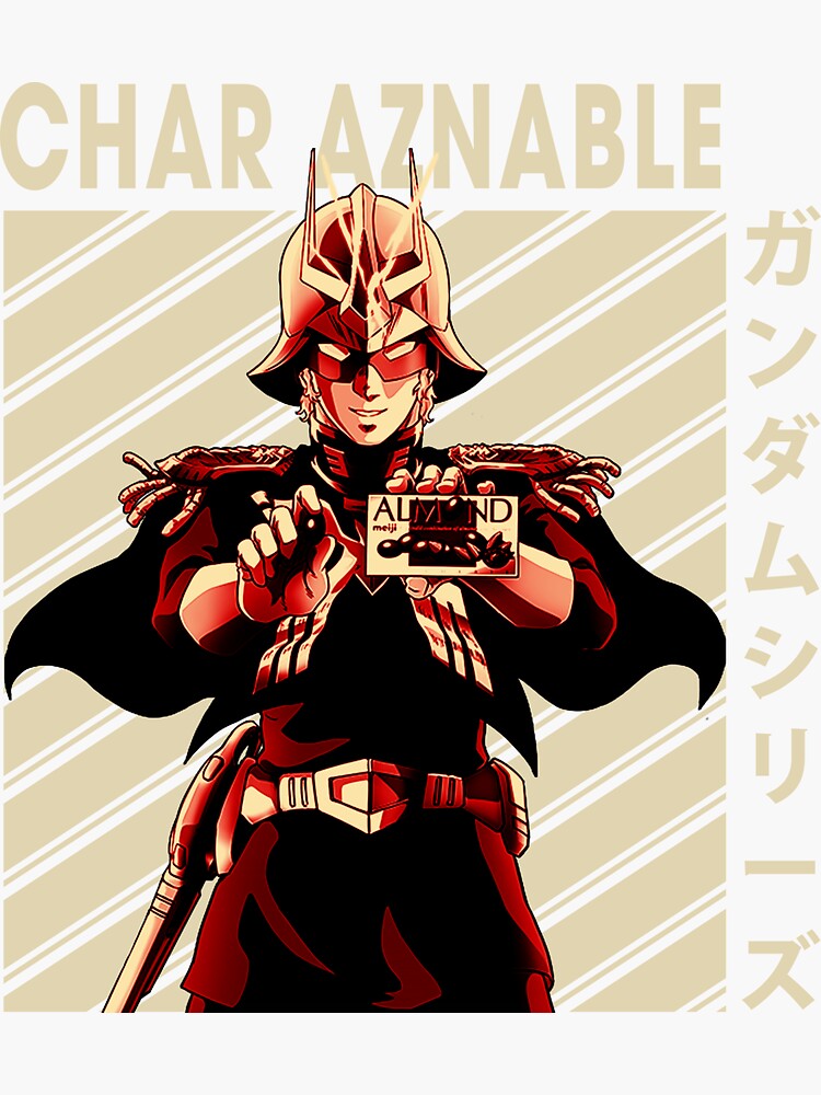 "Char Aznable robots poster" Sticker by DanielBarros156 | Redbubble