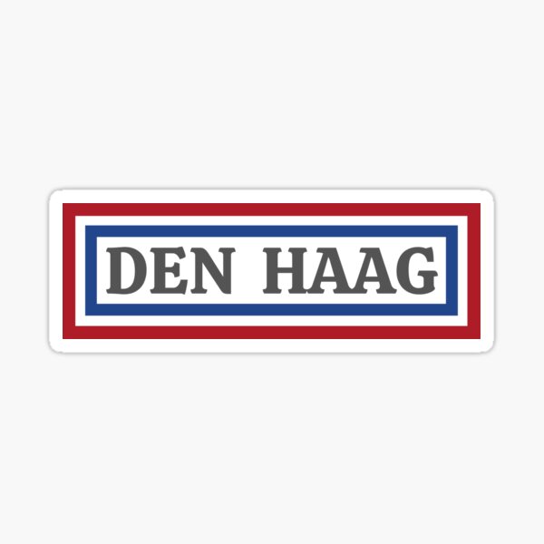 "Dutch Flag Plate The Hague" Sticker by FedSherDesign | Redbubble