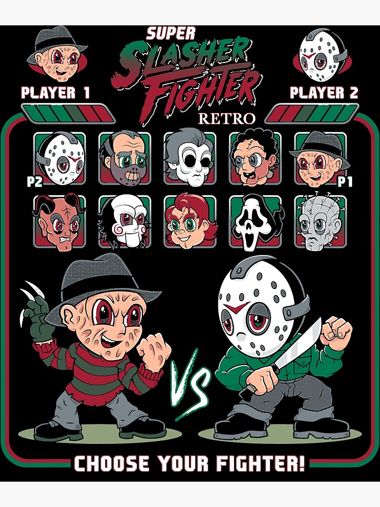 Póster «Super Slasher Fighter - Dibujos animados estilo Chibi ...