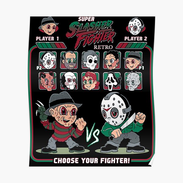 Póster «Super Slasher Fighter - Dibujos animados estilo Chibi ...