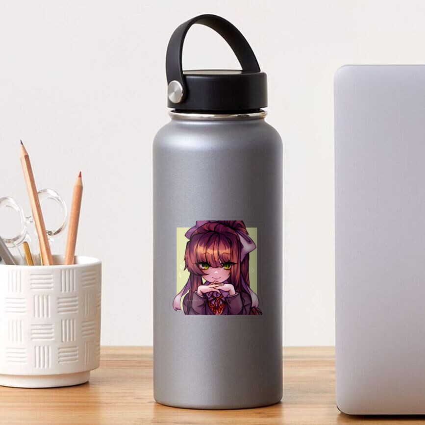 "Monika (Fanart)" Sticker by ahrychaworking | Redbubble