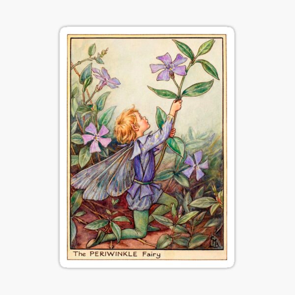 "The Periwinkle Fairy" Sticker for Sale by HyacinthMeadow | Redbubble