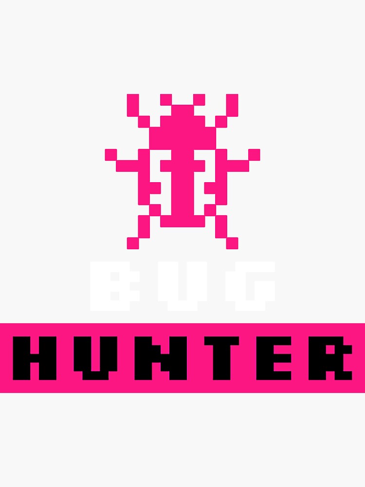 "Bug Hunter " Sticker for Sale by Slokiwu83 | Redbubble
