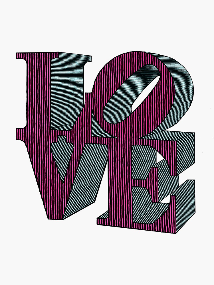 "Love sculpture " Sticker for Sale by SaturnPrint | Redbubble
