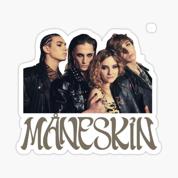 "Maneskin 28" Sticker for Sale by gonzalogranados | Redbubble