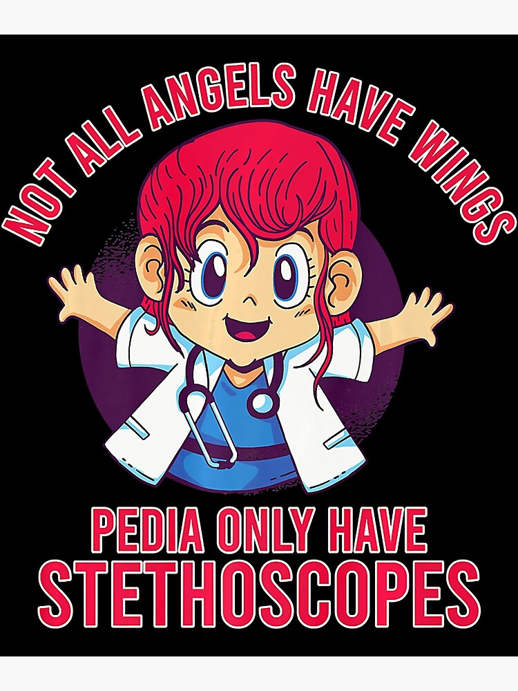 Lámina fotográfica «Ángel pedia alas estetoscopio médico enfermera ...