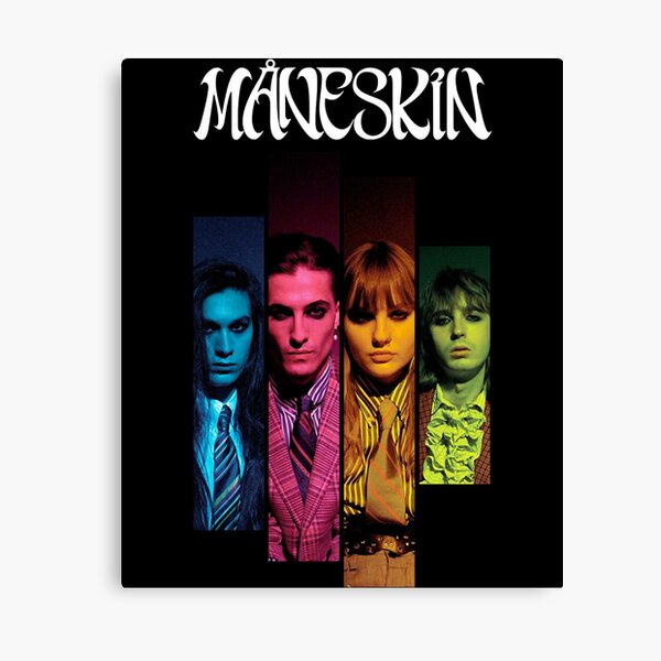 "MANESKIN Måneskin 3" Canvas Print for Sale by ShannonMullins | Redbubble