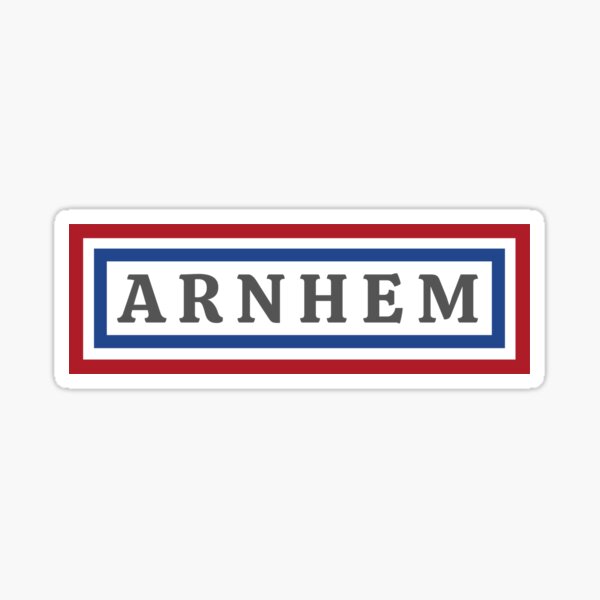 "Dutch Flag Plate Arnhem" Sticker by FedSherDesign | Redbubble