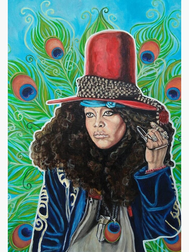 "Picture color Erykah Badu woman talent" Sticker for Sale by ...