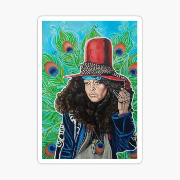 "Picture color Erykah Badu woman talent" Sticker for Sale by ...