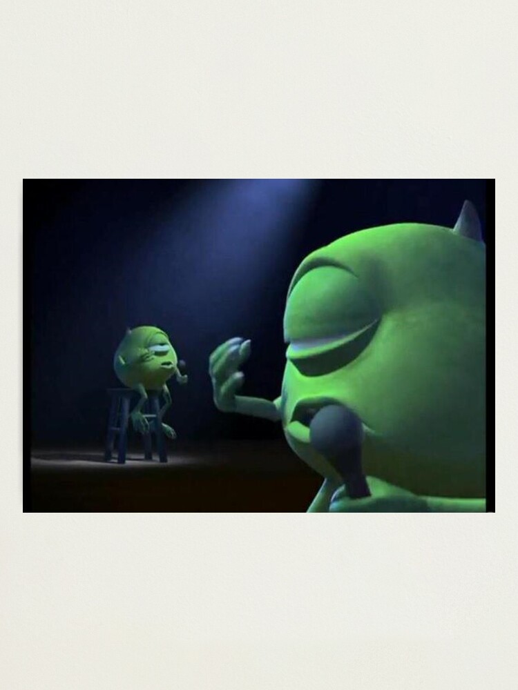 "Mike wazowski singing meme" Photographic Print by MadoScientist ...