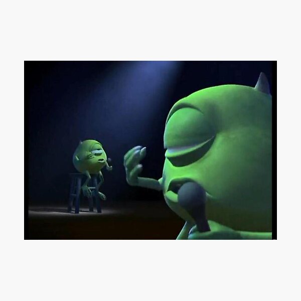 "Mike wazowski singing meme" Photographic Print by MadoScientist | Redbubble