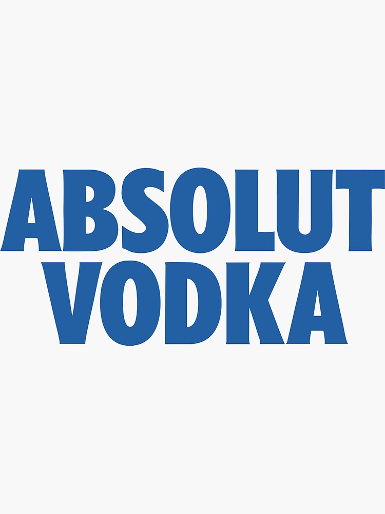 "Classic Absolut Vodka Design" Sticker by namahapps | Redbubble
