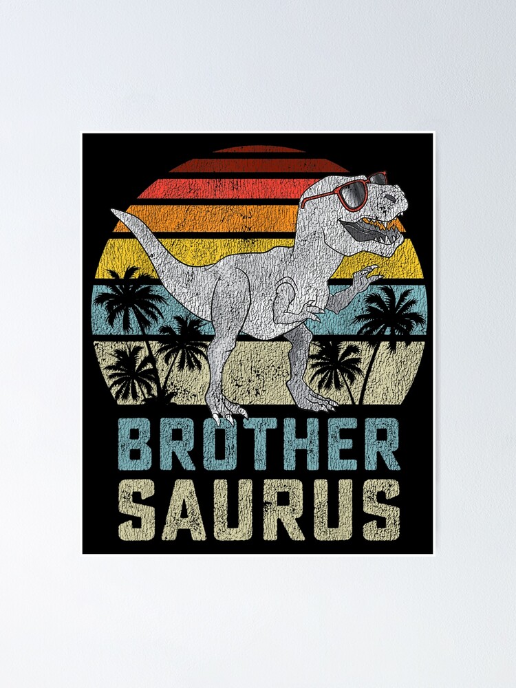 Póster «Brothersaurus T Rex Dinosaurio Hermano Saurio Familia ...