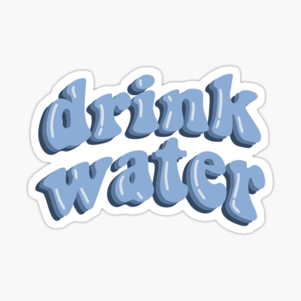 "Aesthetic Drink Water " Sticker for Sale by SageStickers | Redbubble