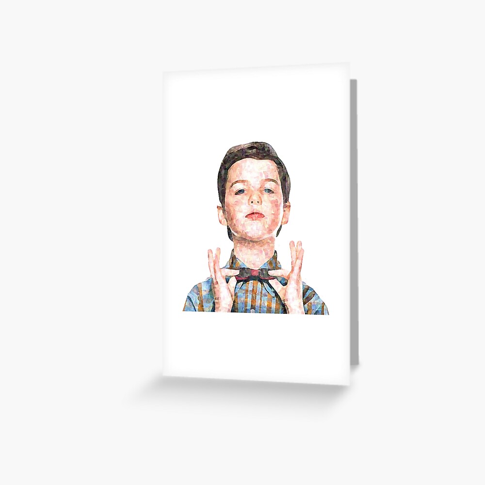 "Young Sheldon Sketch" Sticker for Sale by ClassyGeek1 | Redbubble