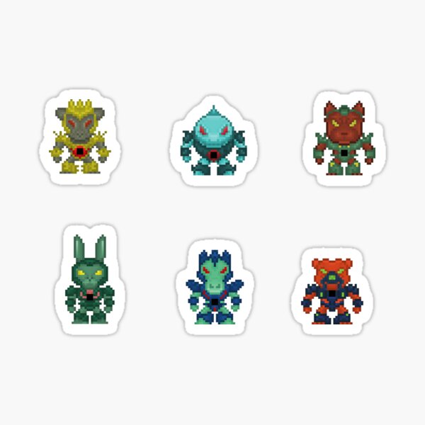 "Pixel Battle Beasts Series 1 Sticker Set IV" Sticker for Sale by ...