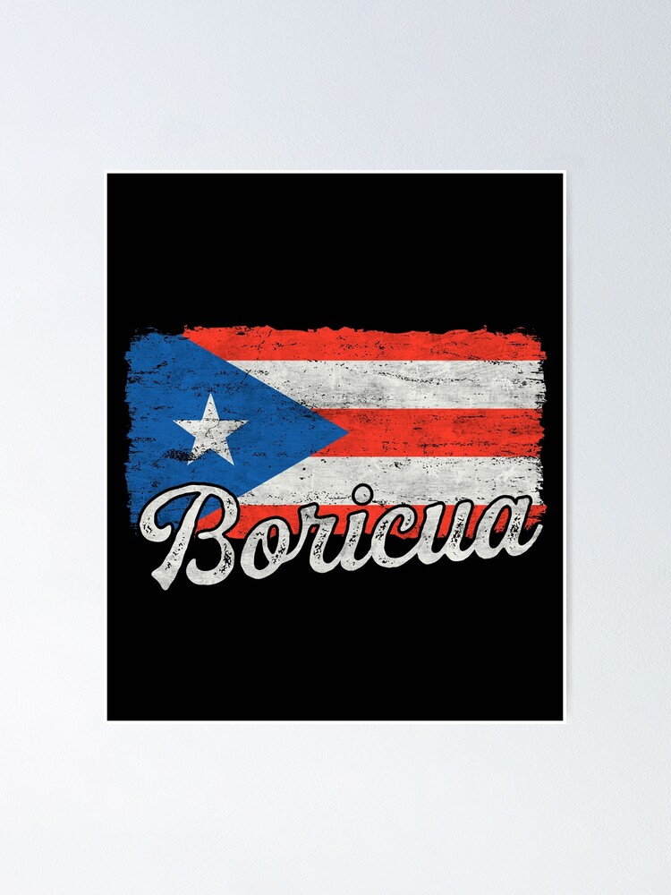 Póster «Bandera de Puerto Rico regalos del orgullo boricua de Puerto ...