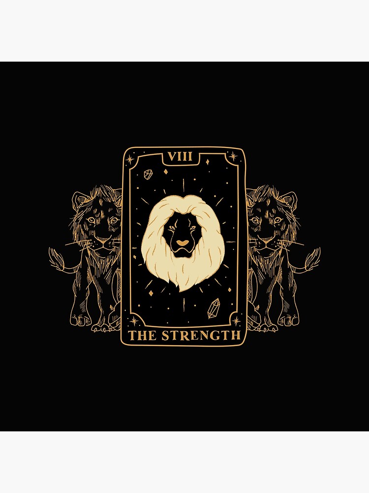 "Lion Strength Tarot Card " Poster by Soulgypsy74 | Redbubble