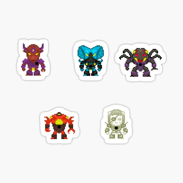 "Pixel Battle Beasts Series 1 Sticker Set V" Sticker for Sale by ...