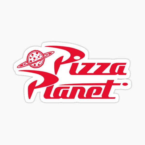 "Pizza Planet Logo" Sticker by CodyMcCarth | Redbubble