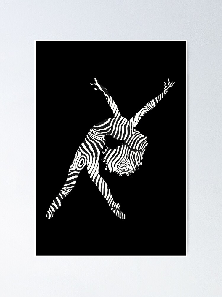 "LYRICAL BALLET - ZEBRA TEXTURE - BALLERINA SILHOUETTE" Poster for Sale ...