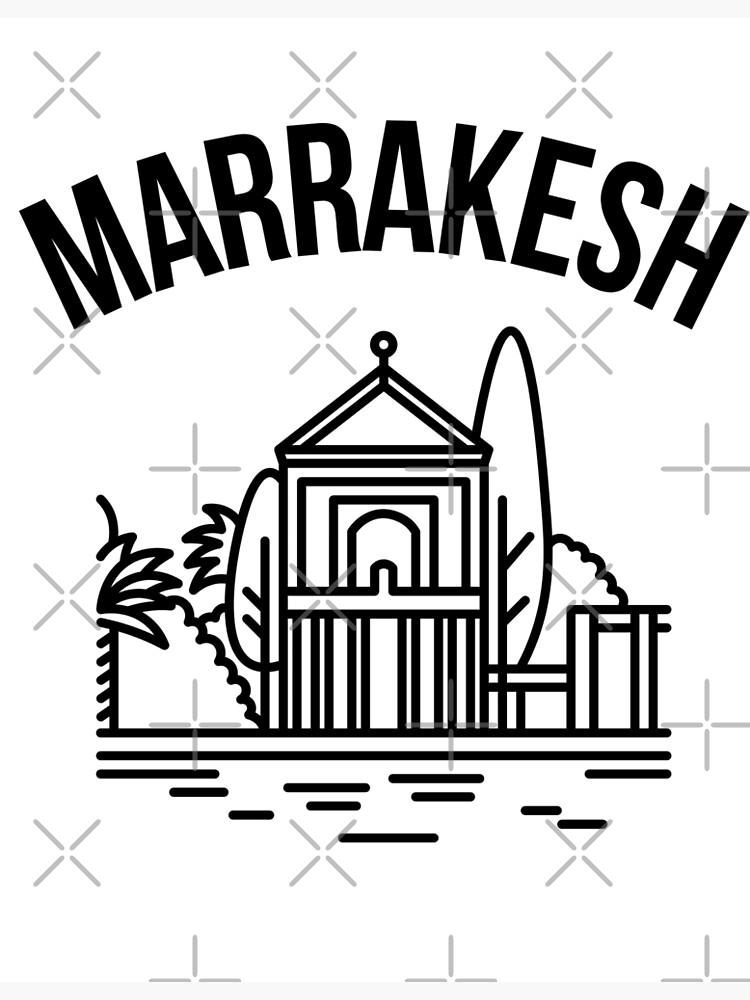 "Morocco Marrakesh Iconic Symbol" Poster by Duende-Art | Redbubble