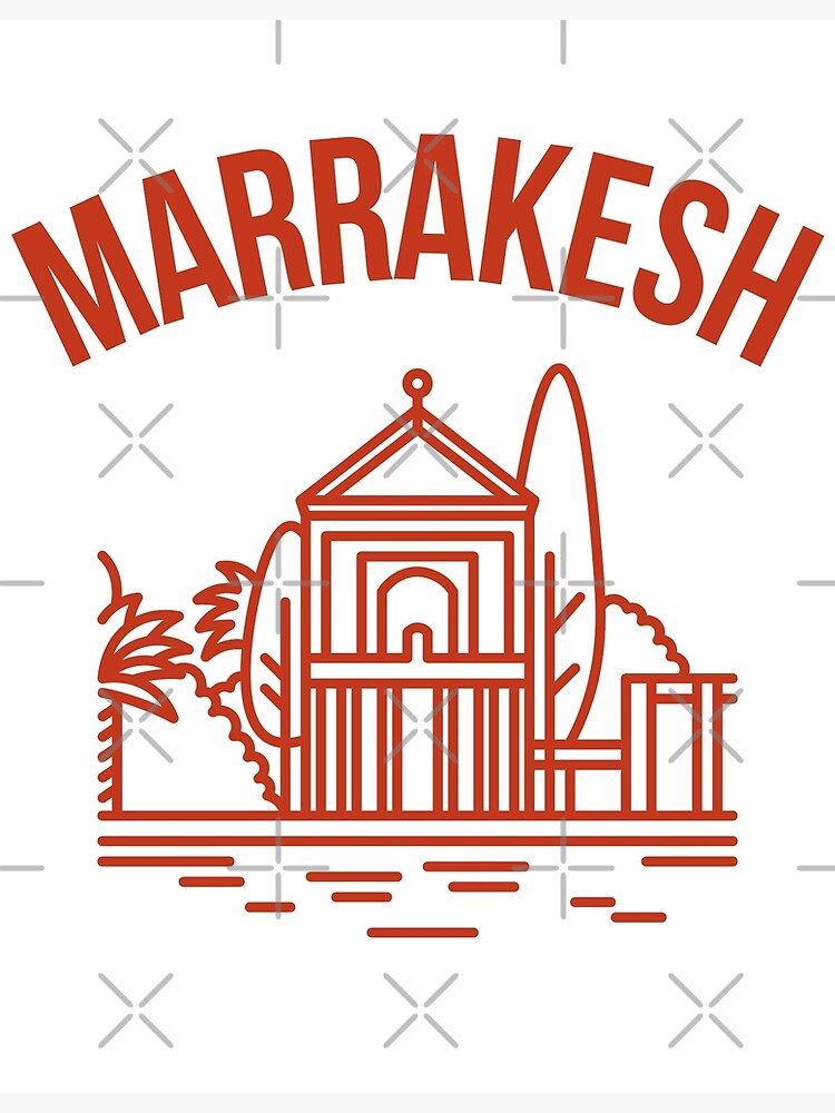 "Morocco Marrakesh Iconic Symbol" Poster for Sale by Duende-Art | Redbubble
