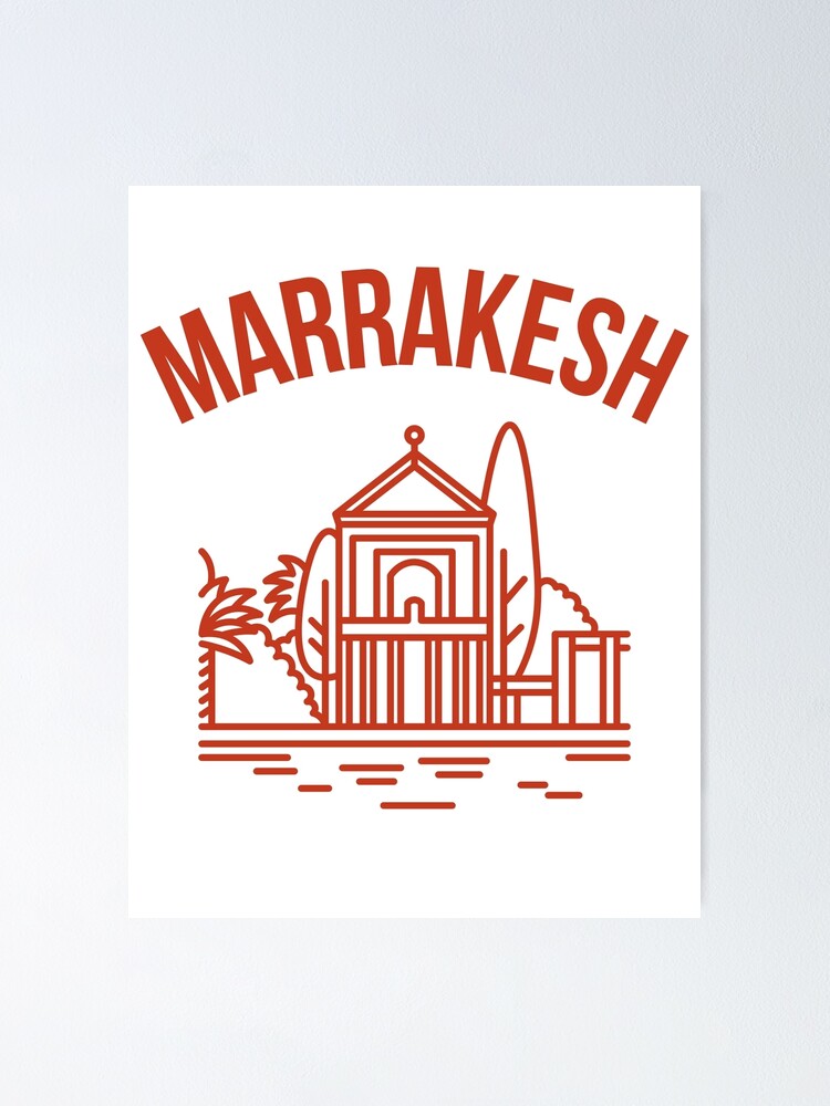 "Morocco Marrakesh Iconic Symbol" Poster for Sale by Duende-Art | Redbubble