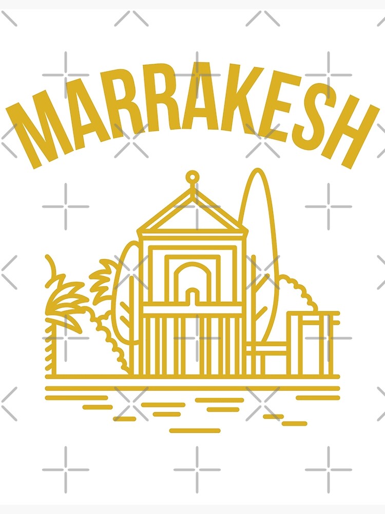"Morocco Marrakesh Iconic Symbol" Poster for Sale by Duende-Art | Redbubble