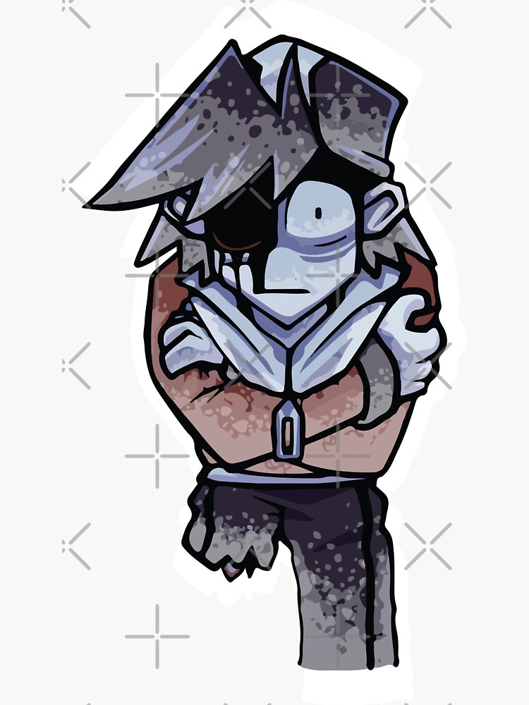 "mount silver monochrome fnf" Sticker for Sale by spamton-funny | Redbubble