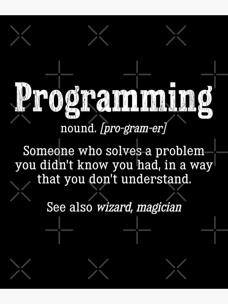 Funny Programmer Definition Debugger Computer Programmer Poster For Sale By Ntankshop Redbubble