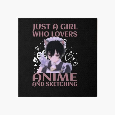 "Anime Art For Women Teen Girl Anime Merch Sketch Anime Lover stecker ...