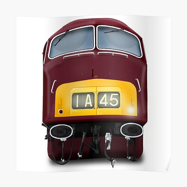 "Class 42 "Warship" Western Region in Maroon Livery" Poster by ...