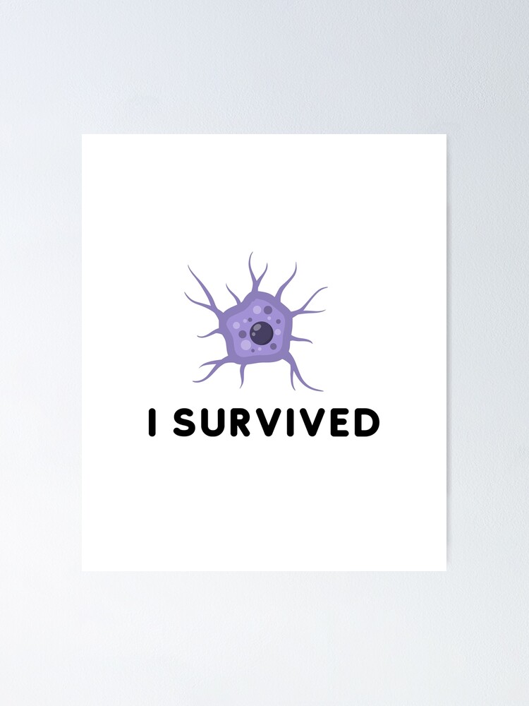 "My One Brain Cell Survived - Funny Sticker" Poster by andrei49387 ...