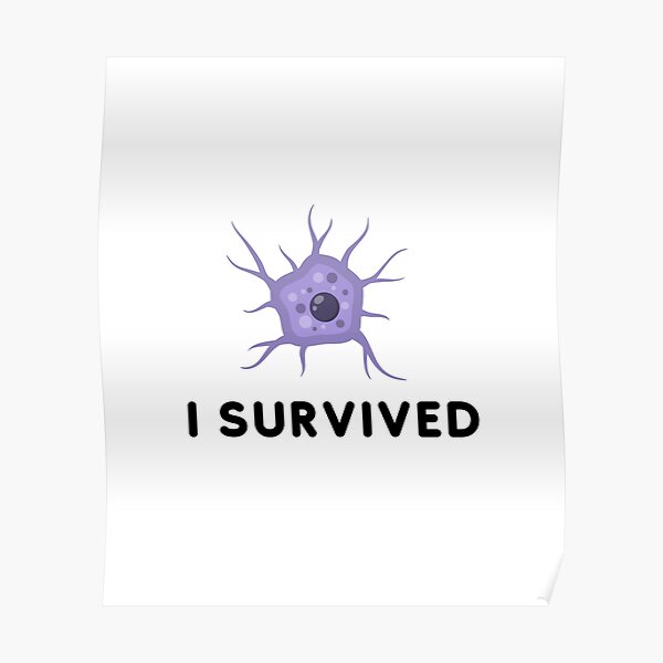 "My One Brain Cell Survived - Funny Sticker" Poster by andrei49387 ...