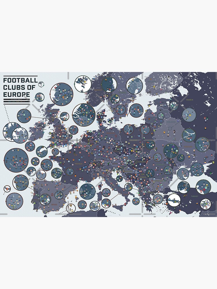 "The Maps Football Clubs" Poster for Sale by EdvigeMilani | Redbubble