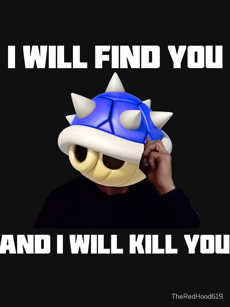 "Blue Shell" T-shirt for Sale by TheRedHood619 | Redbubble | blue shell ...