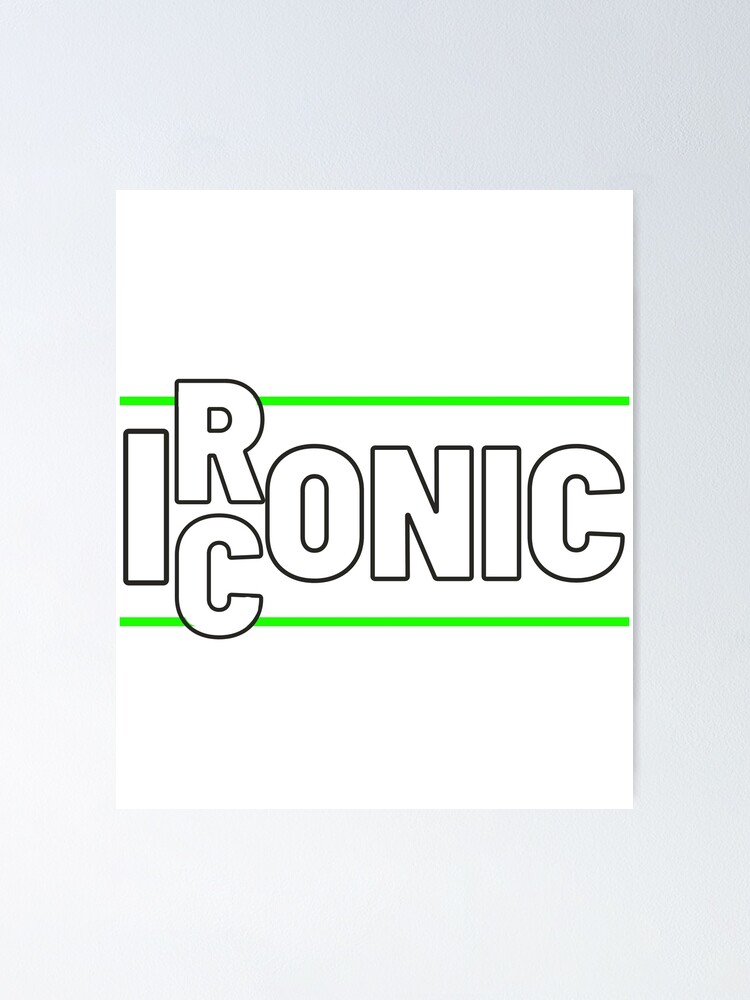 "Iconic, ironic : cool minimalist design." Poster for Sale by Meryemlk ...
