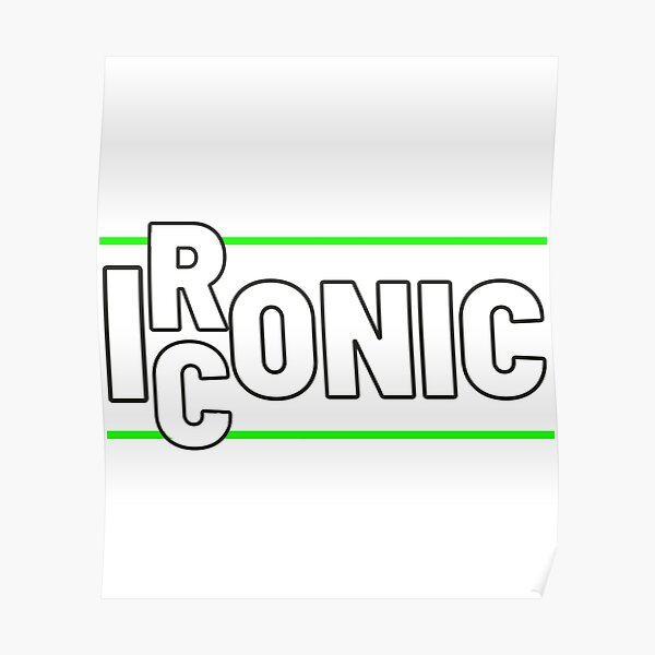 "Iconic, ironic : cool minimalist design." Poster for Sale by Meryemlk ...