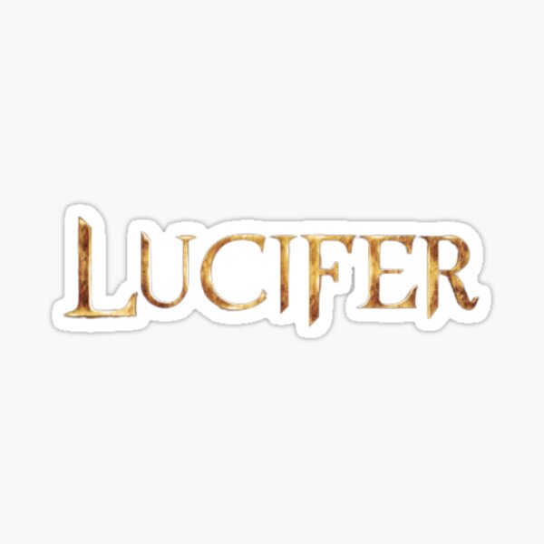 "Lucifer" Sticker by LankanDesigner | Redbubble