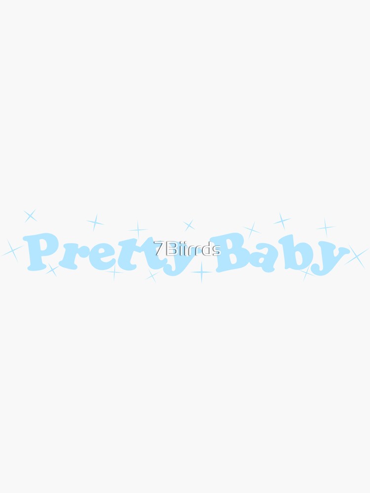 "Pretty baby blue" Sticker for Sale by 7Biirrds | Redbubble