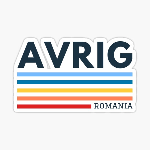 "Avrig Romania" Sticker for Sale by europelines | Redbubble
