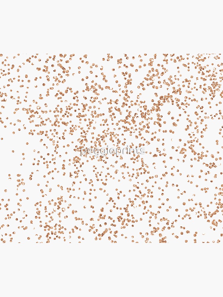 "Rose gold confetti glitter - transparent background" Sticker for Sale ...