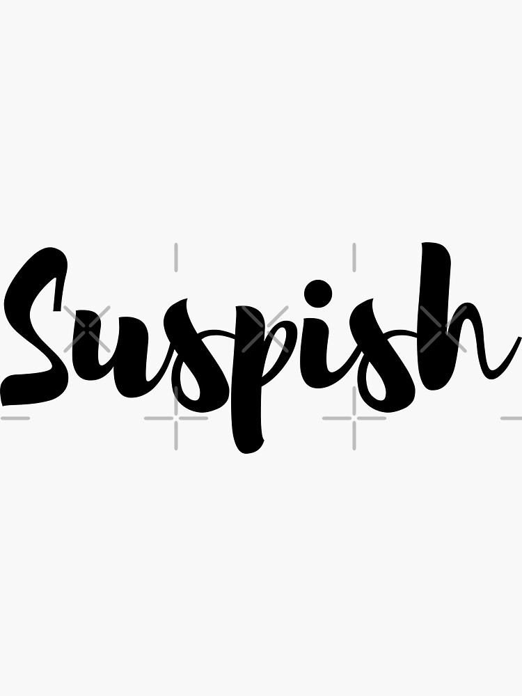 "Suspish" Sticker for Sale by adelferhat | Redbubble