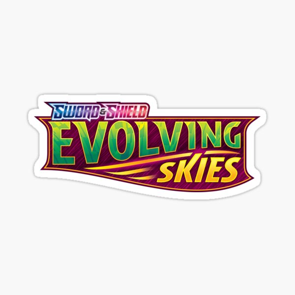 "Evolving Skies Logo" Sticker for Sale by PoCLAYmon | Redbubble