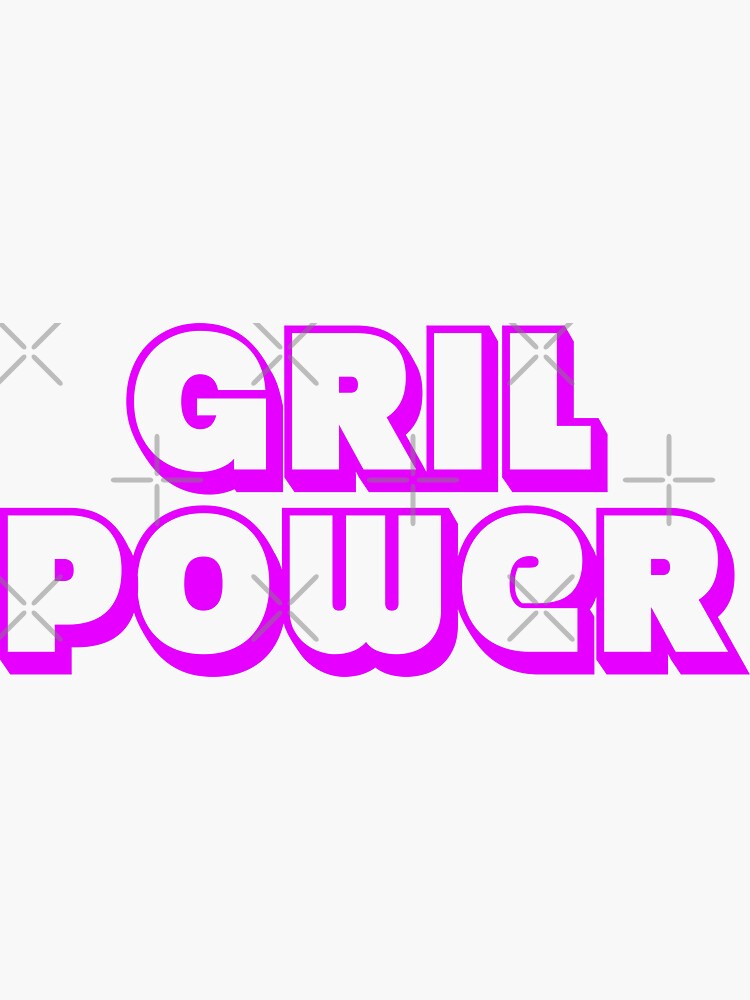 "Girl power pink" Sticker for Sale by BaronSonny | Redbubble