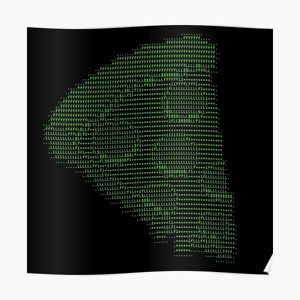 "Pizza-Emoji Ascii Art" Poster von typo-n-quotes | Redbubble