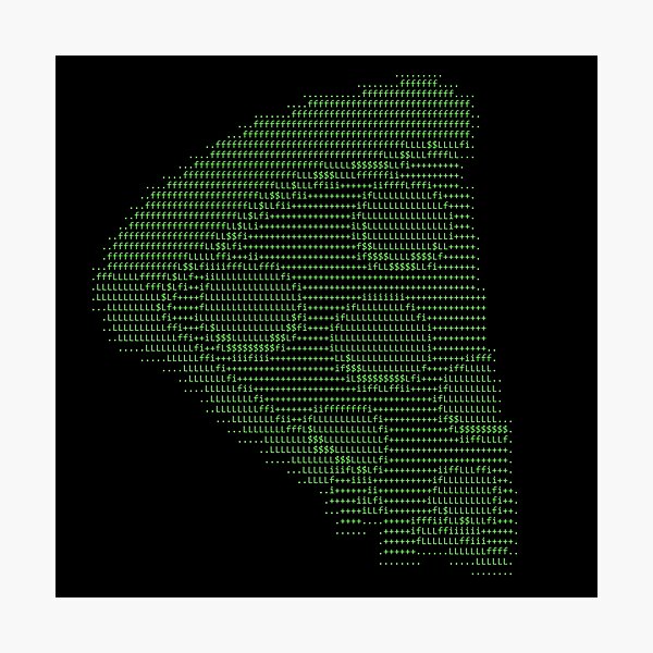"Pizza emoji Ascii Art" Photographic Print by typo-n-quotes | Redbubble