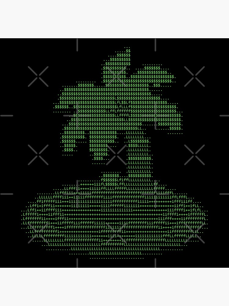 "Desert Island emoji Ascii Art" Canvas Print for Sale by typo-n-quotes ...